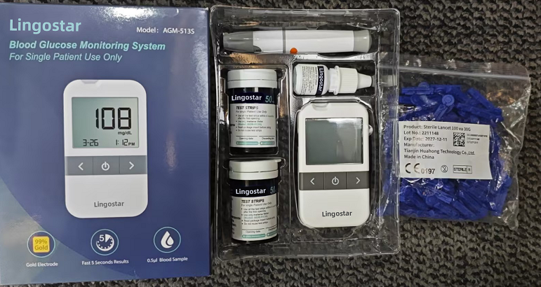 Lingostar, 200 Count Test Strips for Diabetes, Use with Lingostar Bloo